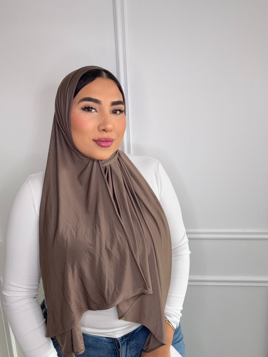 Hijab Liquid Jersey Mocha – ESSFAAYHIJAB